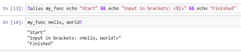 python jupyter notebook call a bash function declared in a different cell