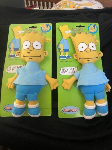 Vintage 1990 The Simpsons Bart Simpson Rag Doll Plush 10 Figure Dan