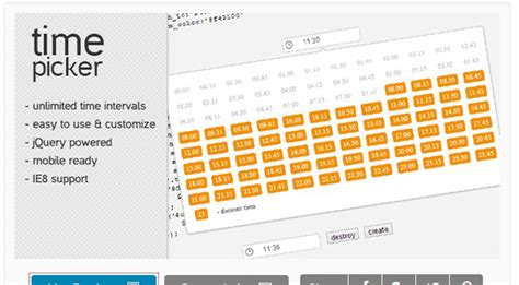 best jquery time picker plugins code geekz