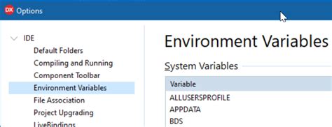 where are the delphi path variables declared stack overflow