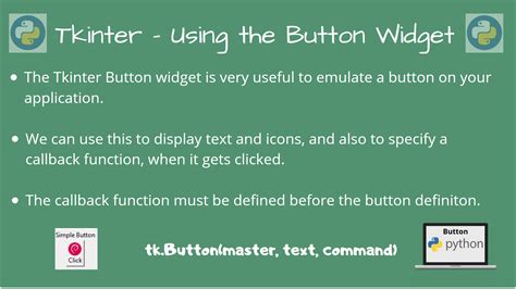tkinter tutorial using tkinter buttons askpython