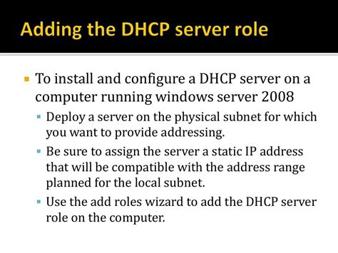 Lesson 6 Dynamic Host Configuration Protocol A