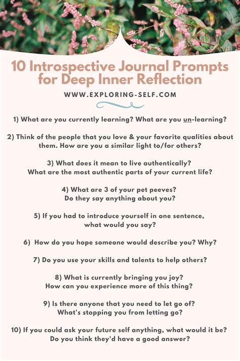 10 Introspective Journal Prompts For Deep Inner Reflection — Exploring
