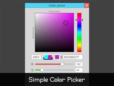 simple color picker [pro] free download unity asset collection