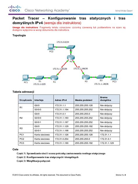 6 2 2 4 Packet Tracer Configuring Ipv4 Static And Default Routes