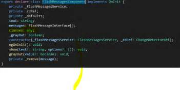 angular angular2 flash messages prod build failing stack overflow