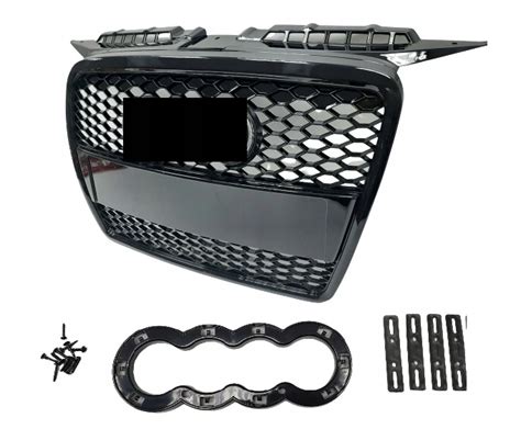 Audi A3 8p 05 Atrapa Grill Rs Tuning Plaster Miodu Czarny PoŁysk A1388