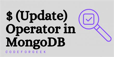 update operator in mongodb quick guide codeforgeek