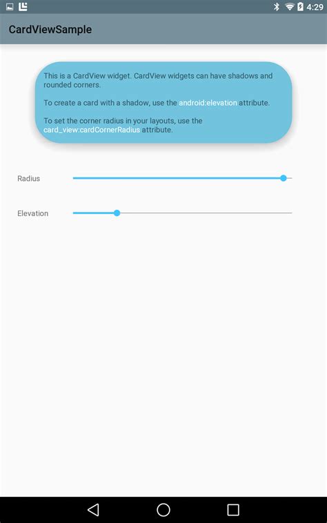 xamarin android cardview code samples microsoft docs