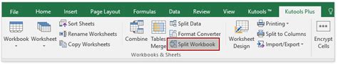 how to split a workbook to separate excel files in excel