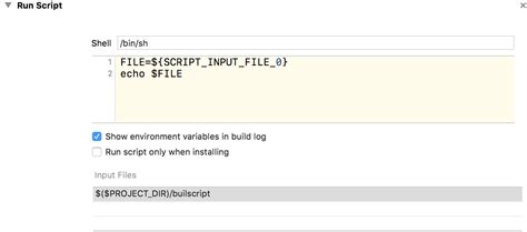 how to run script from shell script file in xcode stack overflow