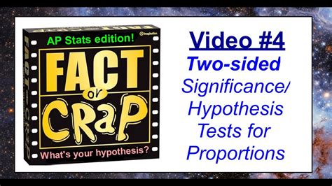 Ap Statistics Chapter 9 Video 4 Two Sided Hypothesis Tests One