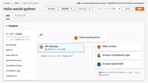 【api gateway】aws lambda統合のpythonでhello world qiita