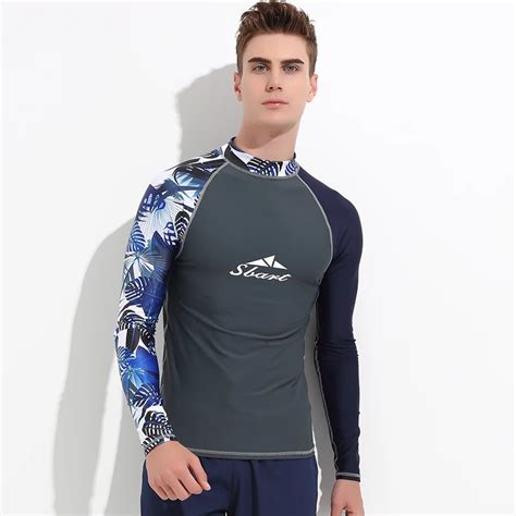 Mens Rash Guard Upf 50 Powerful Water And Sun Protection Long Sleeve