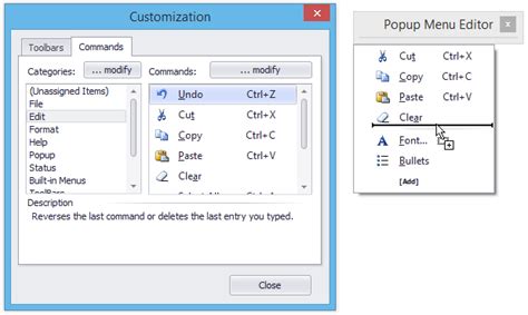 popupmenu class winforms controls devexpress documentation