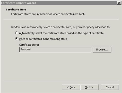 system configuration ssl and ssh ssl server certs import and export
