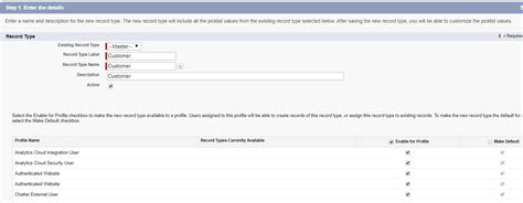 what is record type salesforce einstein hub salesforce guide