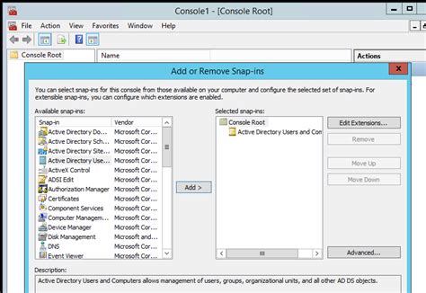 windows active directory users and computers
