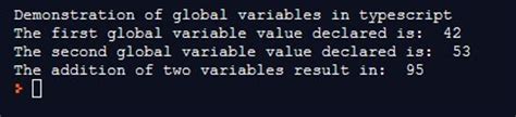typescript global variable quick glance on typescript global variable