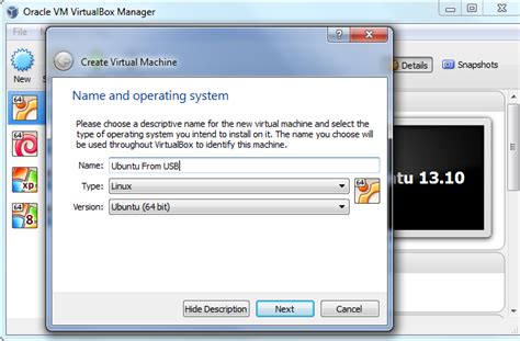 how to boot from a usb drive in virtualbox