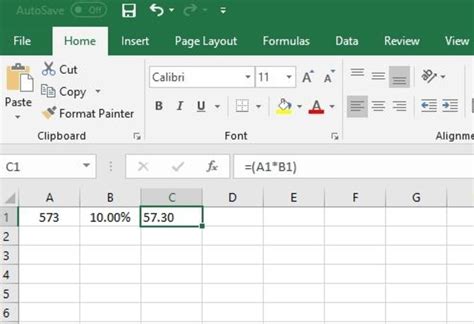 how to do percentages in excel