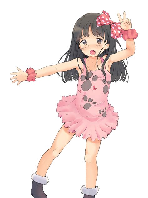 The Big Imageboard Tbib O Absurdres Anyannko Black Hair Blush Bow Brown Eyes Hair Bow