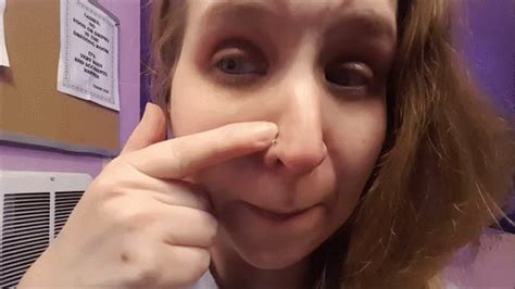 Annoying Boogers Lead To Nose Scraping And Sneezing Fetish By Illianna