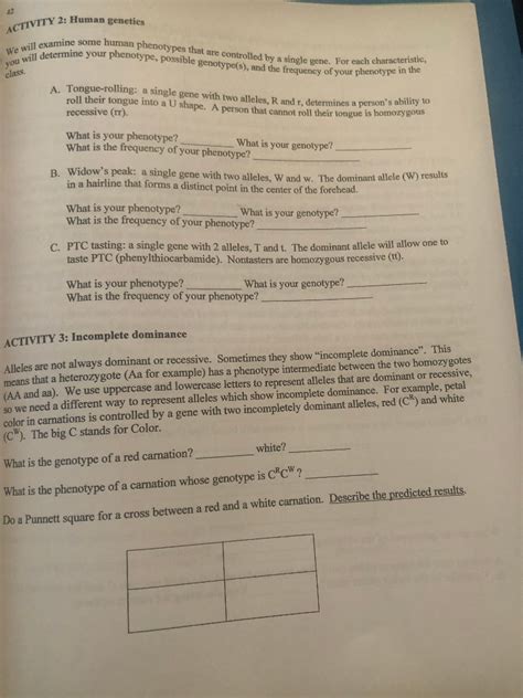 Solved Tivity 2 Human Genetics Activity 2 We Will Examines
