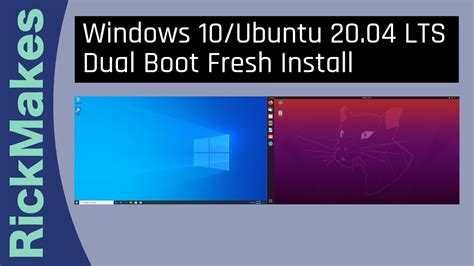 Windows 10 Ubuntu 20 04 Lts Dual Boot Fresh Install Youtube