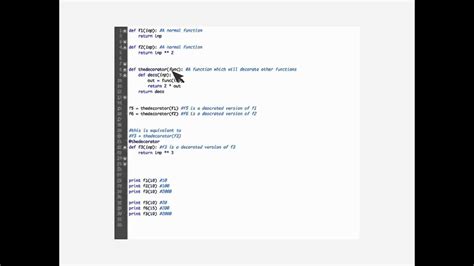 Python Decorators Tutorial Youtube
