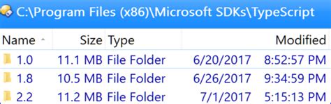 where can i find the typescript version installed in