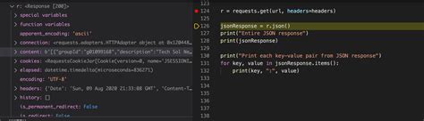 request parsing response in python stack overflow