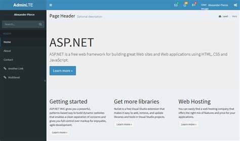 asp mvc installing adminlte dashboard to replace bootstrap template