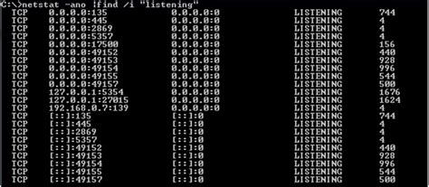 use netstat commands to monitor network on windows using cmd