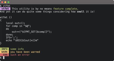 quick and friendly bash terminal colors