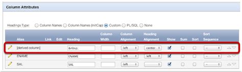 derived columns in apex standard reports talkapex
