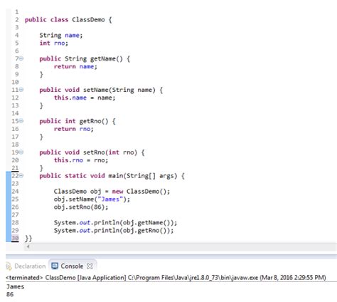 selenium webdriver with java encapsulation in java with example program