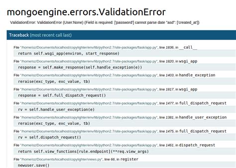 flask mongoengine validation error with wtfform stack overflow