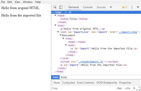javascript how to import html into html without duplicate head and body