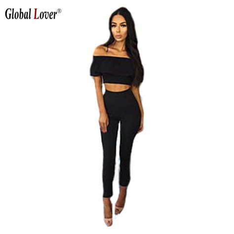 2016 Autumn Fashion Korean Bodycon Suit Women Two 2 Piece Sets Womens