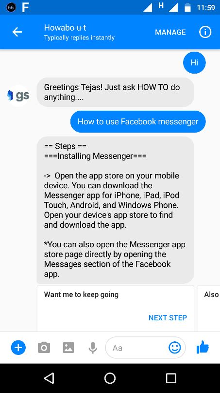 have a question there is a bot for that chatbot gs lab