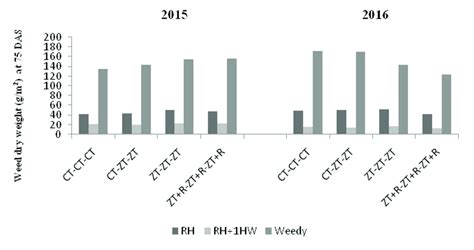 Interaction Effect Of Tillage And Weed Management Practices On Dry