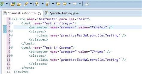 simplifying the test parallel testing using parameter in testng cross