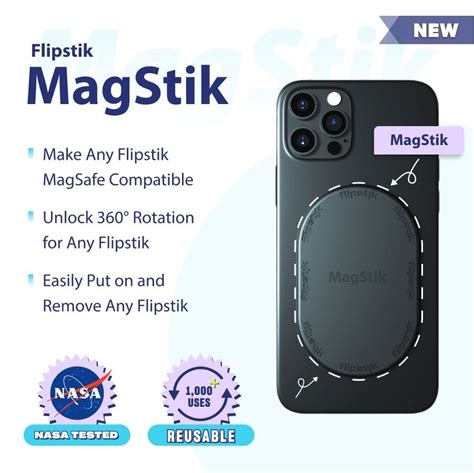 Magstik Iphone 12 Magsafe Addon Flipstik