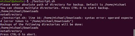 validation bash for loop to check if directory exists stack overflow