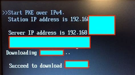 stuck at start pxe over ipv4 pxe e18 server response timeout