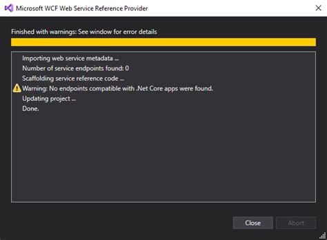 wcf web service reference provider cannot generate from