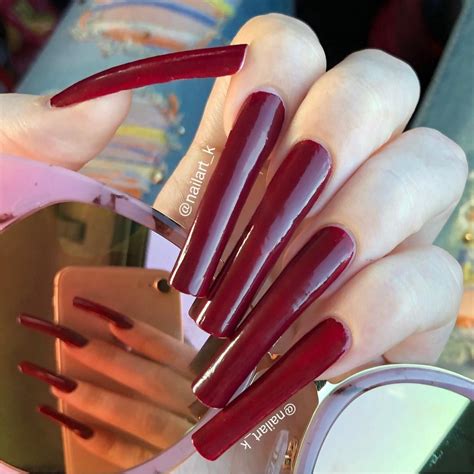 ️🕶 Real Long Nails Long Red Nails Long Fingernails Long Acrylic