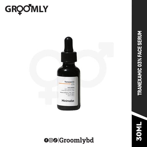 Minimalist 3 Tranexamic Acid Face Serum 30ml Groomly Bd