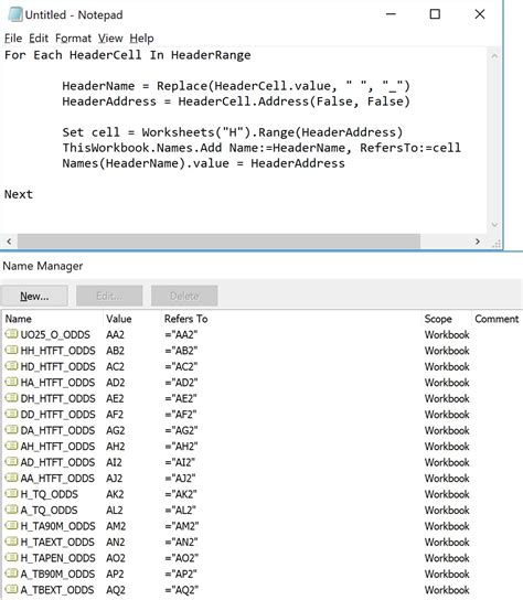 excel vba using vbide codemodule to create dynamic